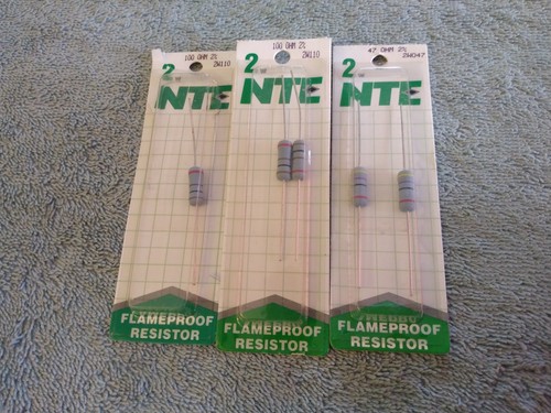 NTE Flameproof Power Resistors Lot Of 7 Packages | eBay