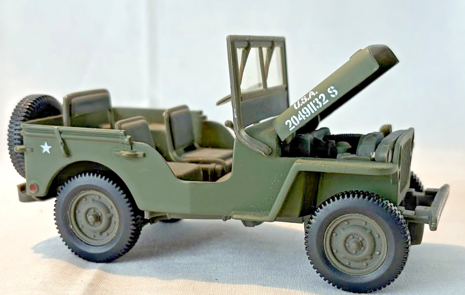GATE Willy's JEEP 1/32 Diecast Army Military Vehicle Toy Car Green WWII ...
