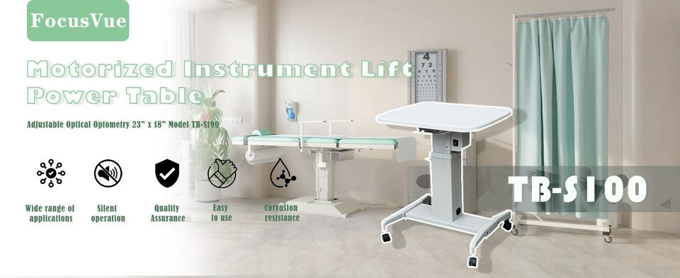 Optical Motorized Power table Ophthalmic Adjustable Instrument Table 23 ...