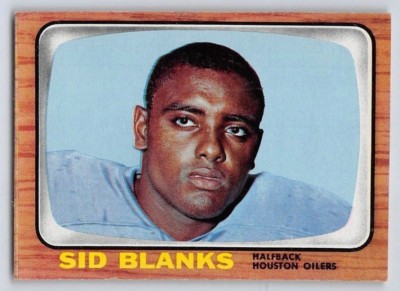 1966 SID BLANKS - Topps Football Card - # 49 - HOUSTON OILERS | eBay