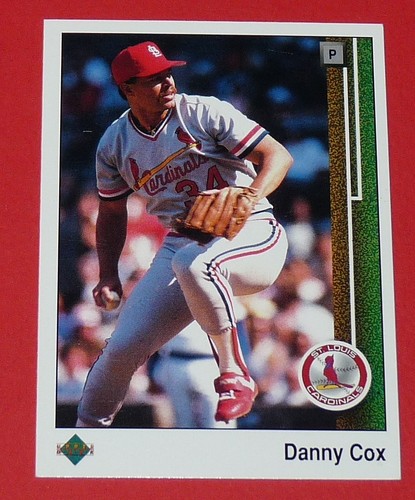 DANNY COX ST LOUIS CARDINALS BASEBALL CARD UPPER DECK USA 1989 | eBay
