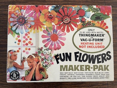MATTEL THINGMAKER Fun Flowers Maker-Pak Sealed New In Box 1966 | eBay