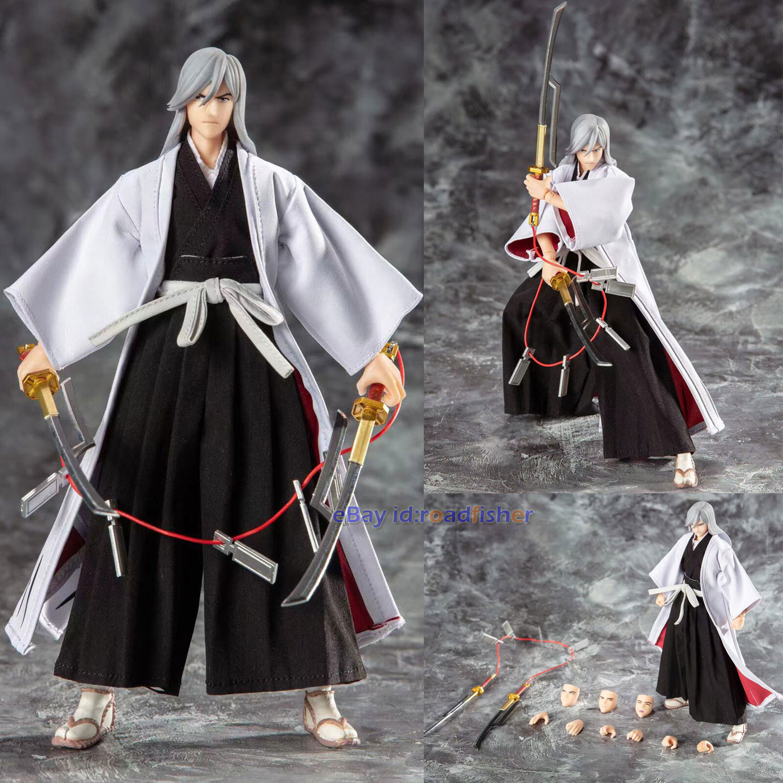 Dasin GT Model 6" Action Figure Anime Bleach Ukitake Jushiro Toy Gift ...