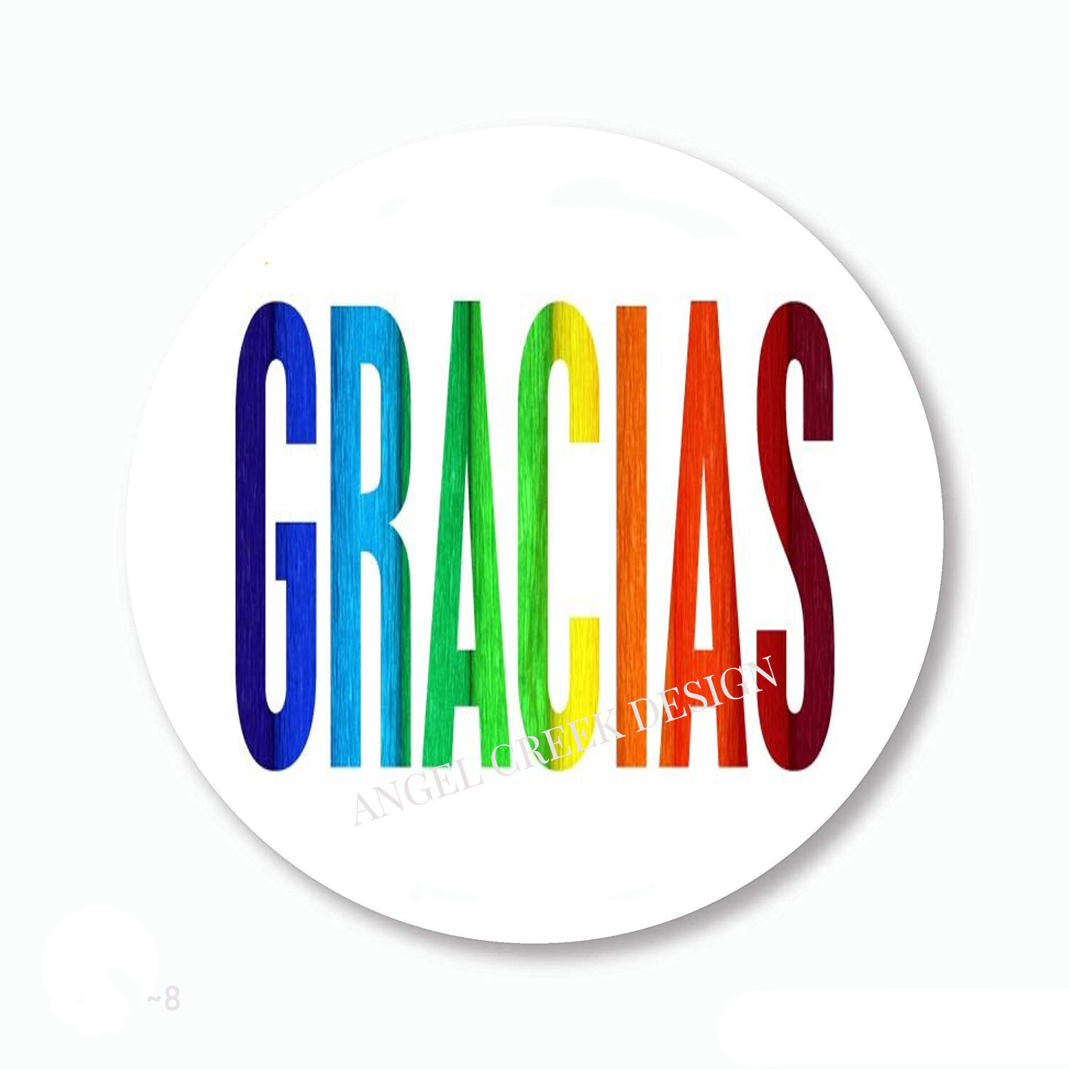 Thank You GRACIAS Labels Favors Scrapbook Stickers Envelope Seals ...