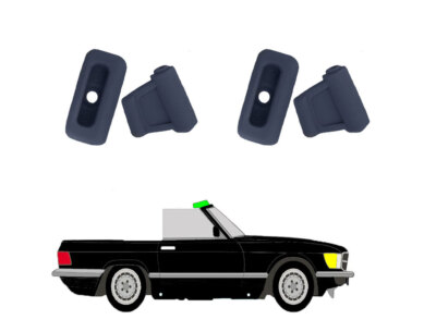 Sun Visor Clips Fastening Clips For Mercedes Benz SL 107 4 Pieces Blue ...