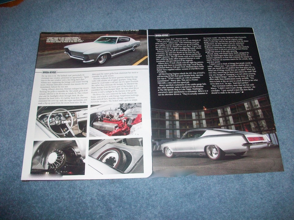 1963 Buick Riviera Custom Fastback Show Car Article "Riviera Revised ...