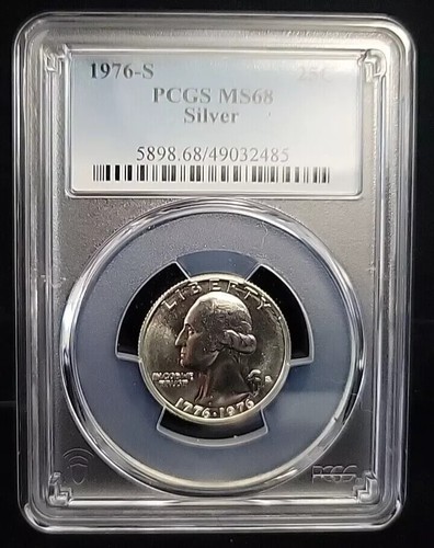 1976-S Washington Quarter Silver MS68 PCGS Blue Label | eBay