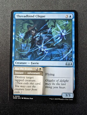 THREADBIND CLIQUE #239 MTG Wilds of Eldraine | eBay
