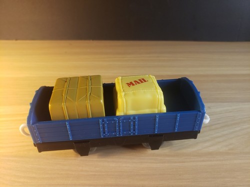 Thomas & Friends Trackmaster Blue Flatbed Frieght Car With Cargo | eBay