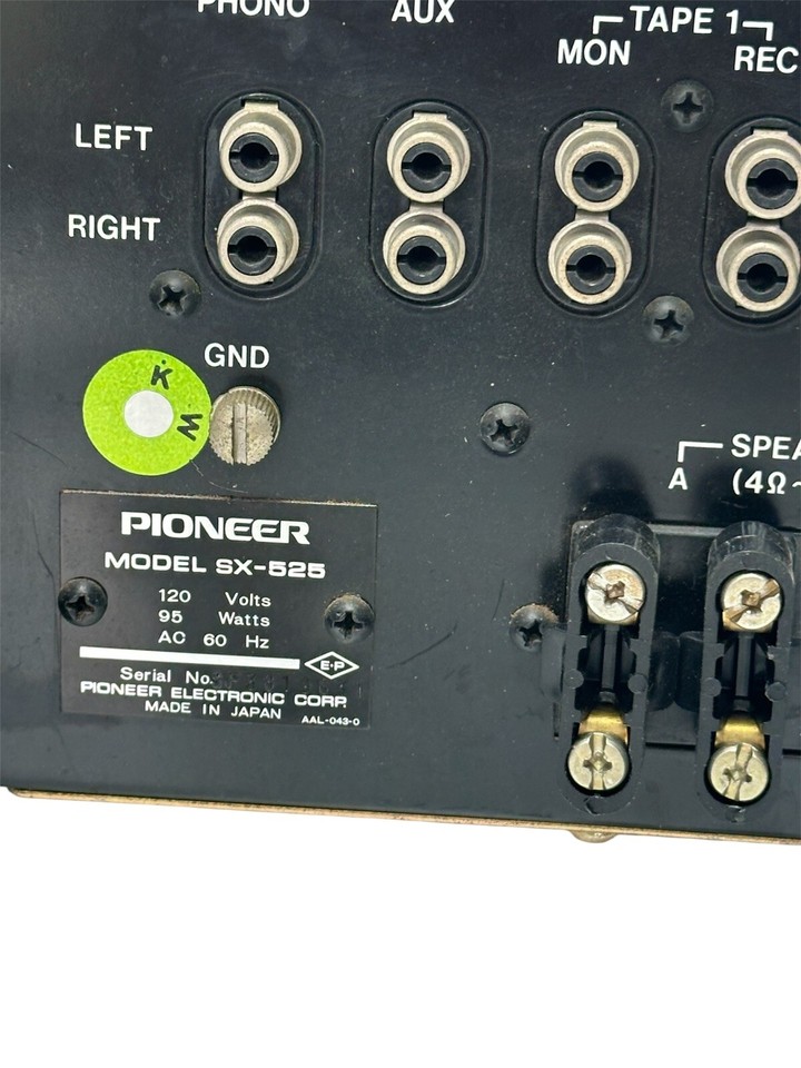 Pioneer SX-525 AM FM Stereo Receiver Made In Japan | eBay