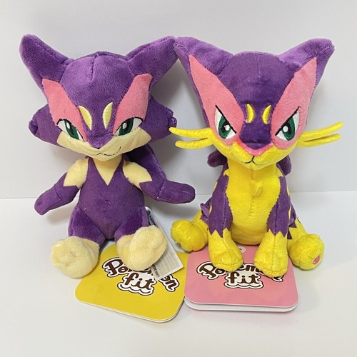 Pokemon Plush SITTING CUTIES Purrloin & Liepard Stuffed Toy NEW Set of ...