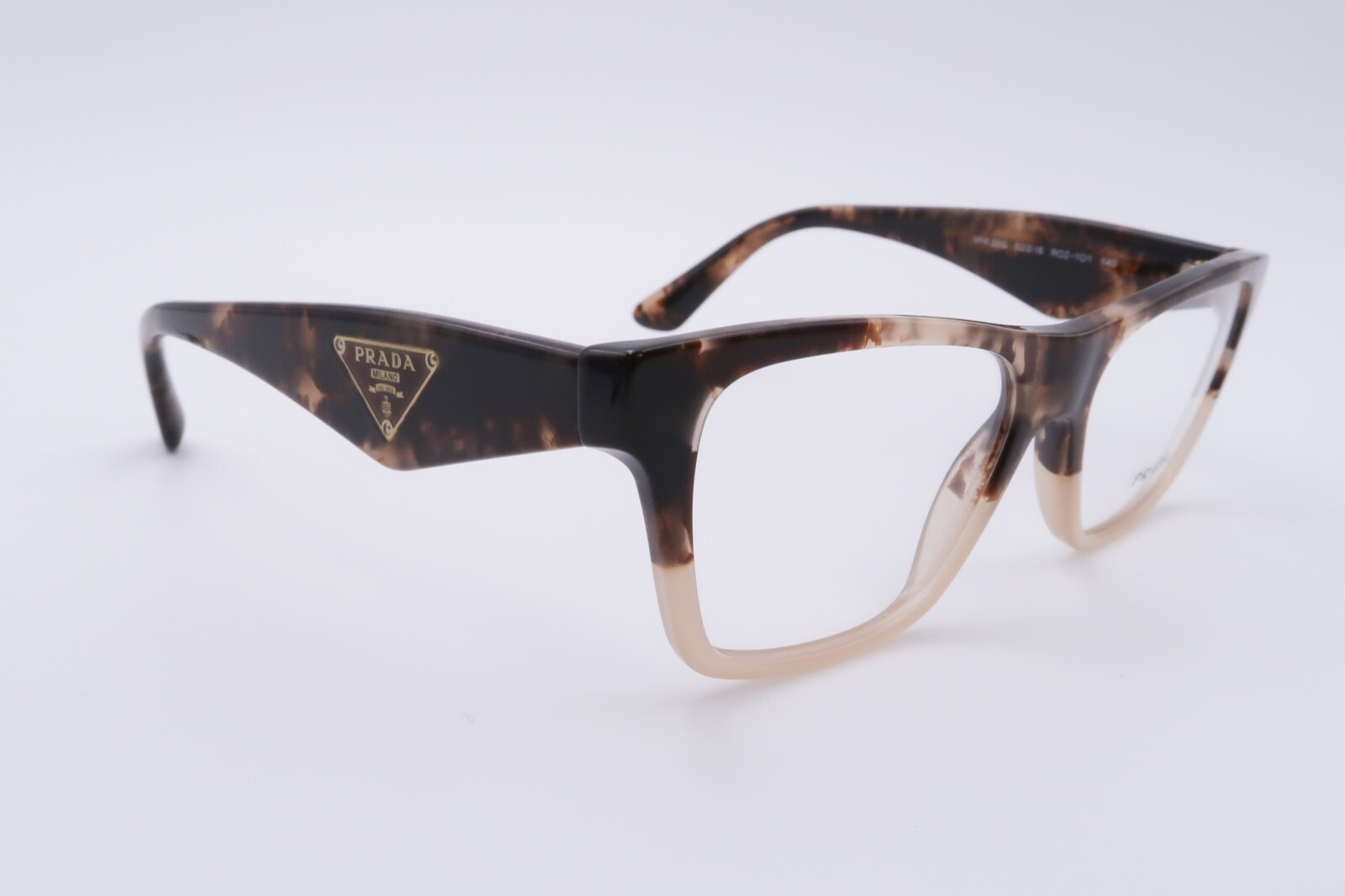 NOS Prada VPR 20Q Eyeglasses FRAMES ROZ-1O1 Tortoise 52[]16-140 Brown ...