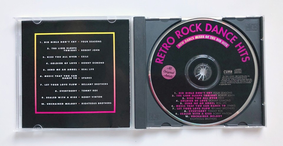 Retro Rock Dance Hits (New Dance Mixes) by Various Artists (CD, 1994 ...
