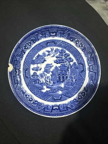Vintage Blue Willow Pattern Ceramic Plate | eBay