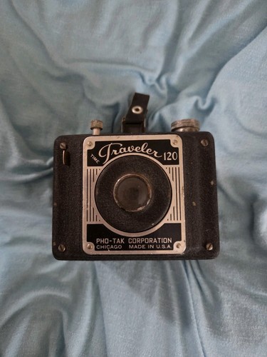 VINTAGE ART DECO PHO-TAK TIME TRAVELER 120 CAMERA (UNTESTED) | eBay