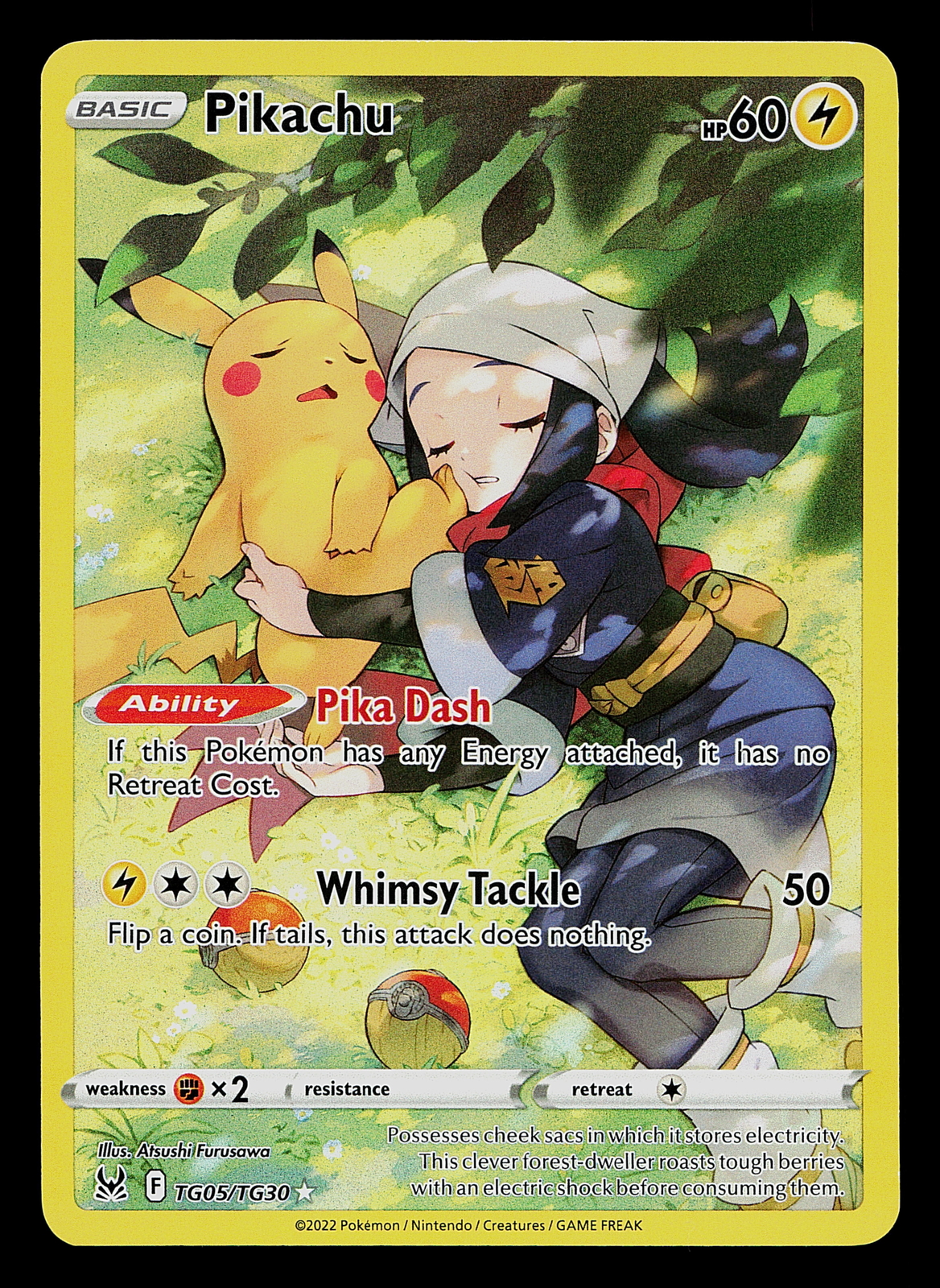 Pokemon Card - Pikachu Lost Origin Trainer Gallery TG05/TG30 Ultra Rare ...
