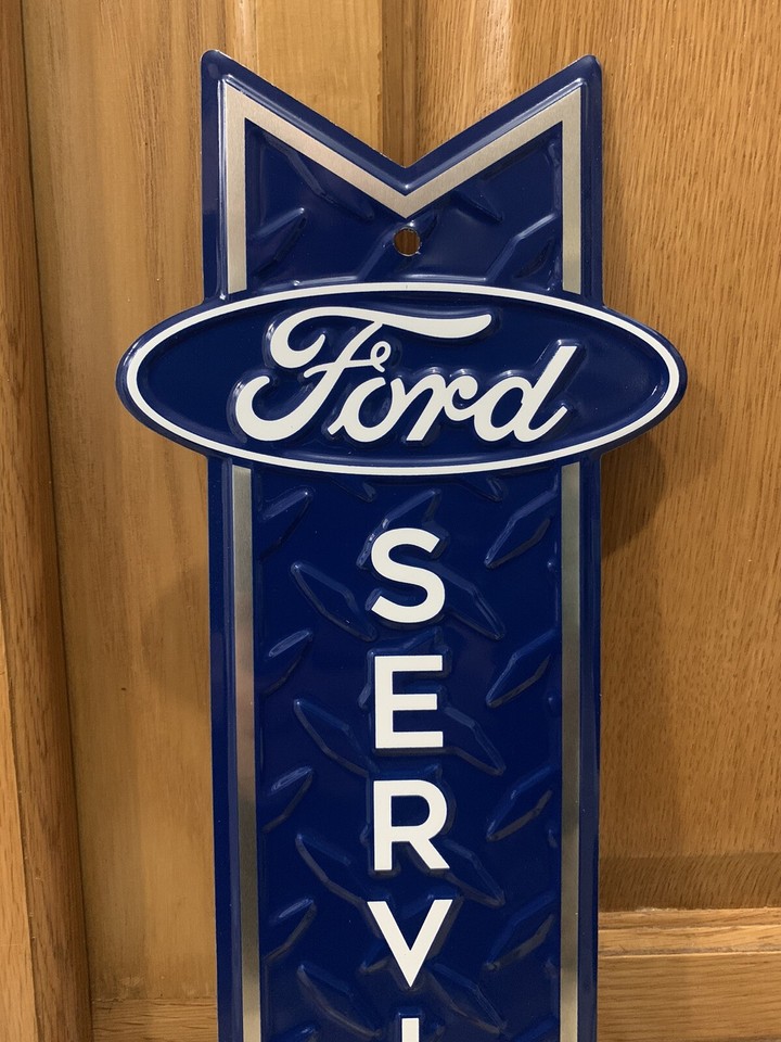Ford Service Garage Sign Metal Arrow Vintage Style Wall Decor Tools Gas ...