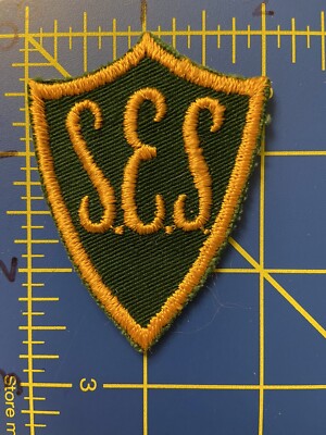 Vintage SES Shield Crest Patch Saint Elizabeth Catholic School Edward ...