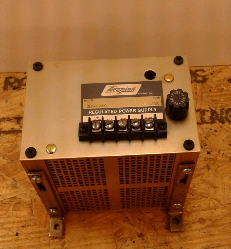 ACOPIAN B24G210 REGULATED POWER SUPPLY 1-1/4 AMP OUTPUT 24VDC 4E-11 | eBay