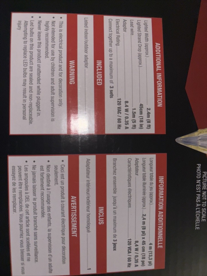 Danson Star Icicle Lights | eBay