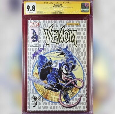 VENOM #1 VARIANT COVER B CGC 9.8 SS 3X MIKE MAYHEW DONNY CATES RYAN ...
