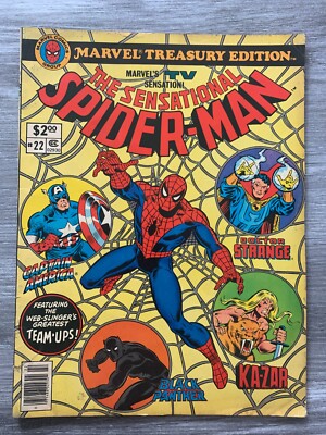 1979 THE SENSATIONAL SPIDER-MAN Marvel Treasury #22 VG/FN 5.0 Black ...