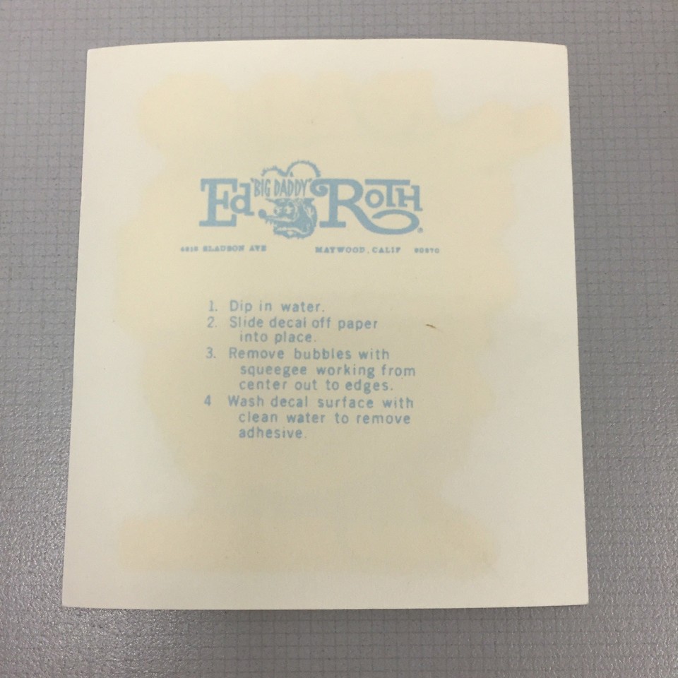 Collectible Vintage Rat Fink Ed Roth GTO Gee T.O. Tiger Water Slide ...