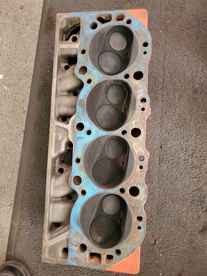 1970 BBC Big Block Chevy LS6 402 454 Rectangle Port Head 3964291 DTD F ...