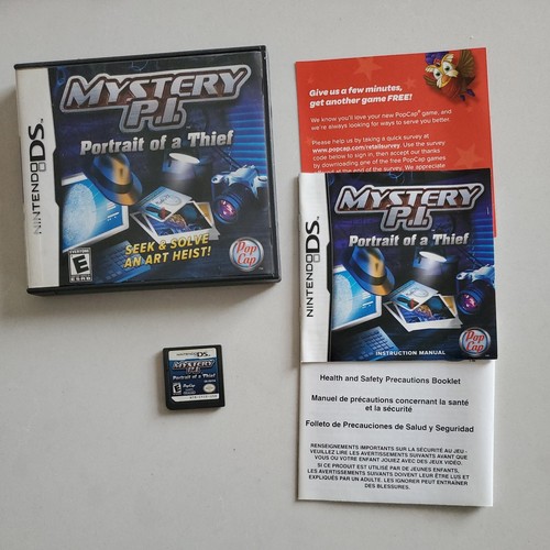 MYSTERY P.I.: PORTRAIT OF A THIEF NINTENDO DS GAME 3DS 2DS LITE DSI XL ...