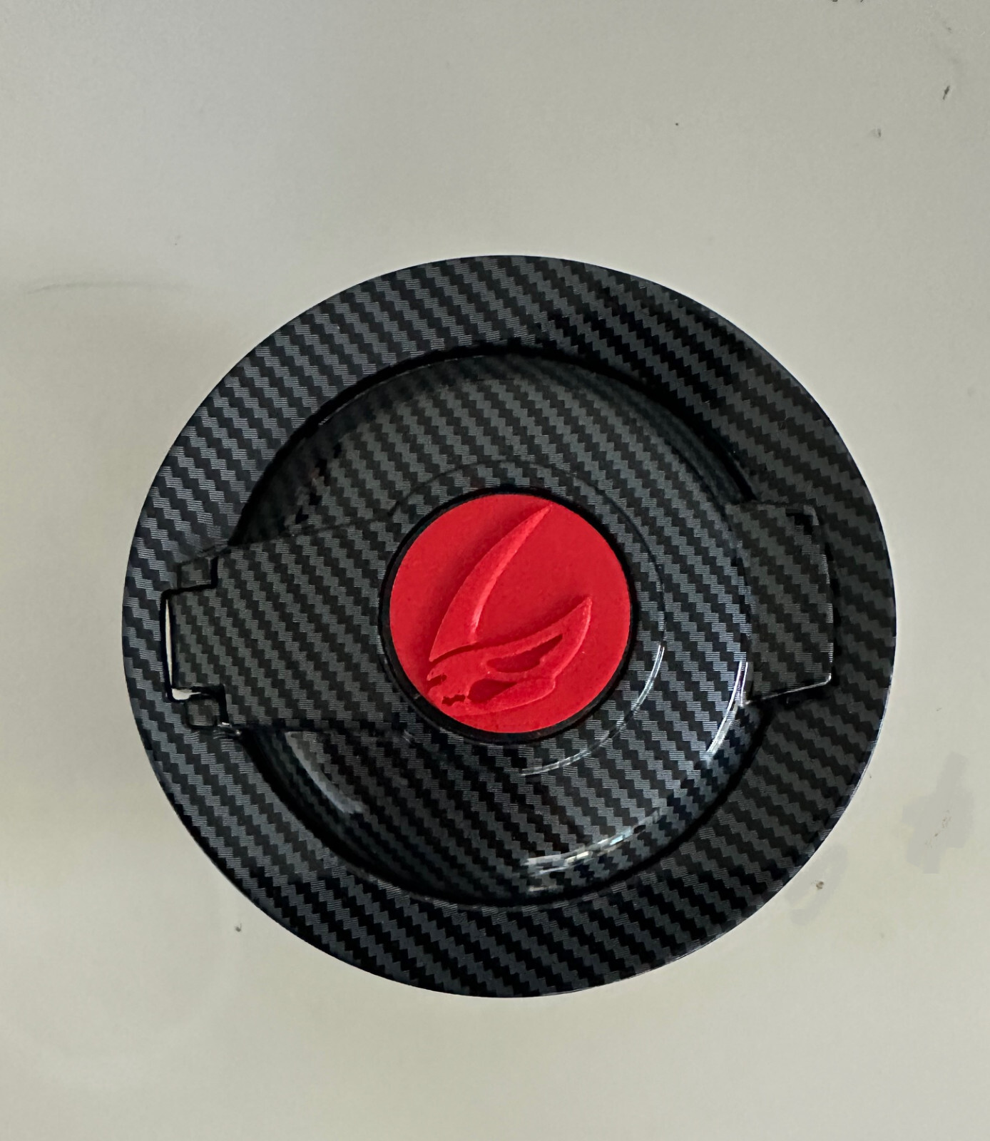 Mudhorn in 3D - Carbon Fiber w RED For 2008 -2021 Dodge Challenger Gas ...