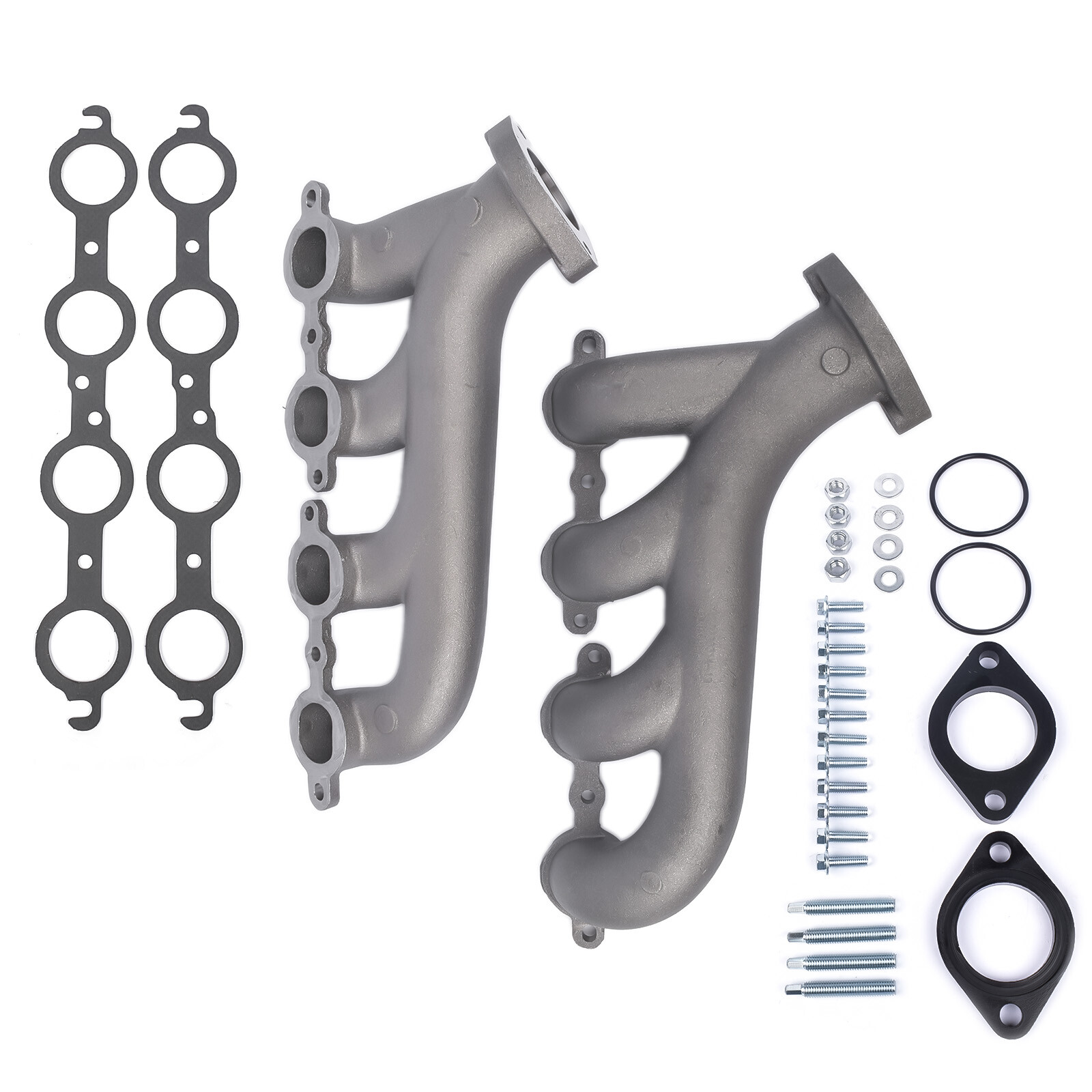 LS Swap Cast Iron Manifold Sets for Chevy Corvette Camaro LS1 LS2 LS3 ...