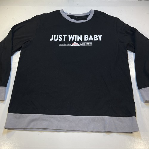 LAS VEGAS RAIDERS NFL FOOTBALL JUST WIN BABY COORS LIGHT BEER T SHIRT ...