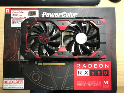 PowerColor RX580 8GBD5-3DH/OC AMD Radeon RX 580 8GB Red Devil Graphics ...