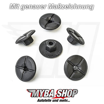5x Plastic Nut Mercedes & BMW Wheel Housing Liner 2019900050 | eBay