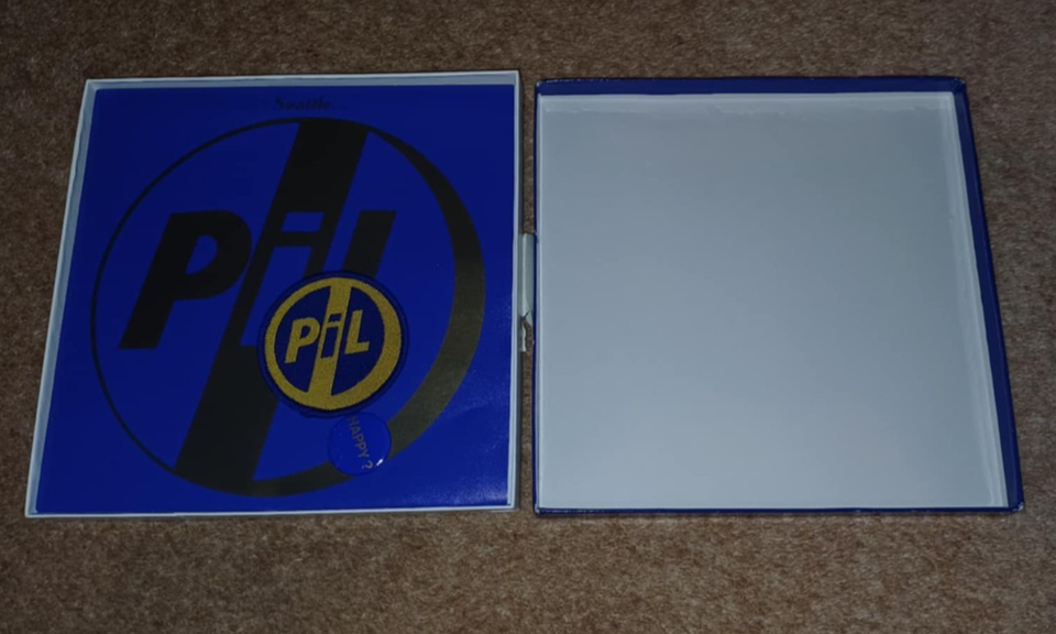 PUBLIC IMAGE LTD Seattle BOX SET Vinyl Postcard sew on patch & badge in ...