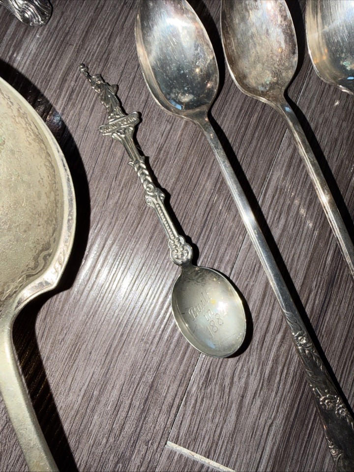 Vintage Mix Silver And Silver Plated Serving Ware. Random Items See ...