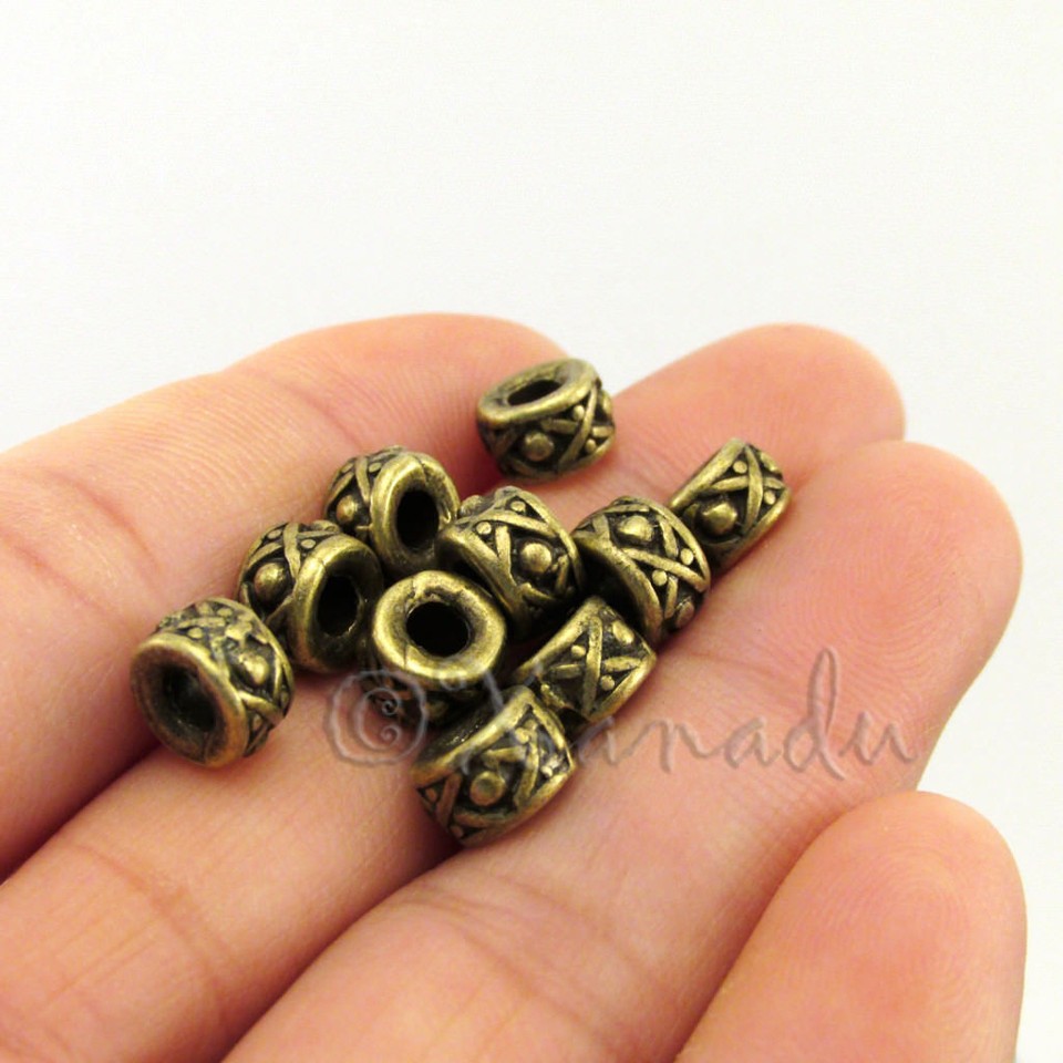 Bronze Spacer Beads 8mm Wholesale Antiqued Bronze Beads B7401 - 10, 20 ...