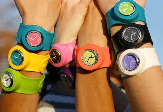 So-Mine My Slap Wear Silicone Watch - Orange # SL-0109 Working Original ...
