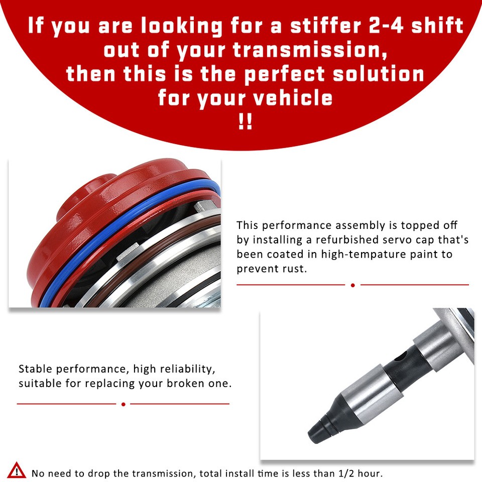 For 1982-2014 Corvette Servo Assembly 700R4 4L65E 4L70E 4L60E RED Cover ...