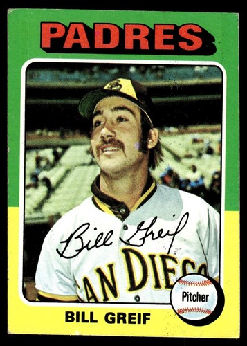 1975 Topps Bill Greif San Diego Padres #168 | eBay