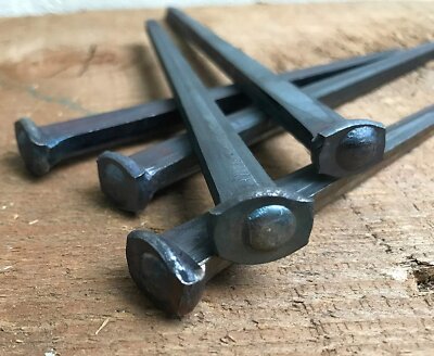 8"- STEEL SQUARE COMMON ROSE HEAD STANDARD-80d Nails | eBay