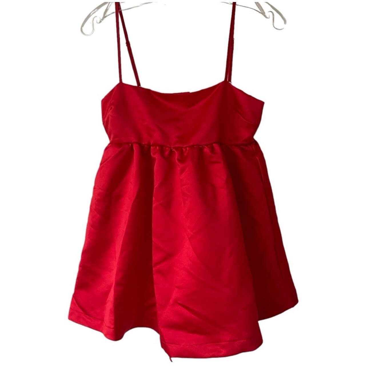 EGGIE short red Babydoll dress Built In Panties Size … - Gem