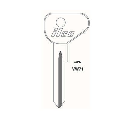 ILCO Uncut Key Blank Fits for Volkswagen & Volvo - VW71 - VO-M (10 Pack ...
