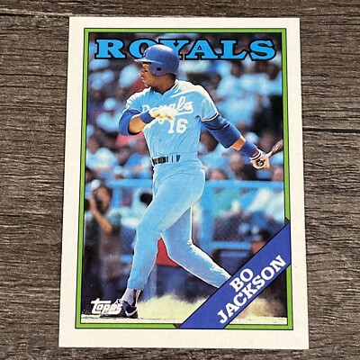 RARE Bo Jackson Royals 1988 Topps #750 Error Card. Misaligned and ...