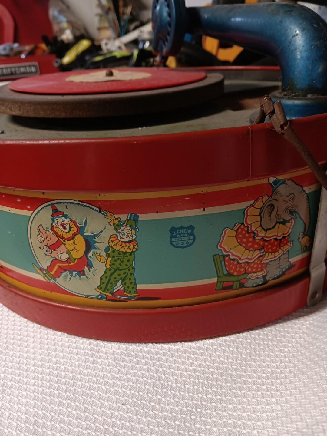 Vintage 1930 Circus Phonograph Record Player | eBay