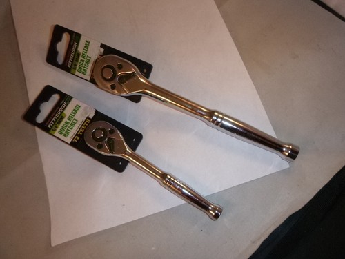 NEW Set of 2 PITTSBURGH PRO 1/4" & 3/8" Drive Quick-Release Ratchet 72 ...