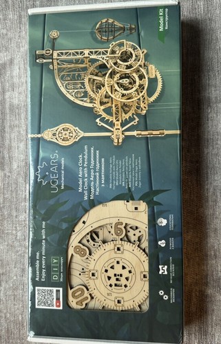 Ugears Model Aero Clock Wall Pendulum Assemble Wood Kit DIY Mechanical ...