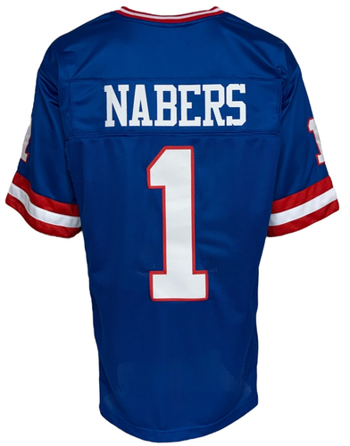 CUSTOM UNSIGNED MALIK NABERS BLUE JERSEY XL | eBay