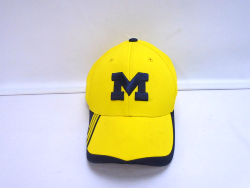 Adidas Michigan Wolverines NCAA Fitted Hat Cap Yellow Blue Size L/XL ...