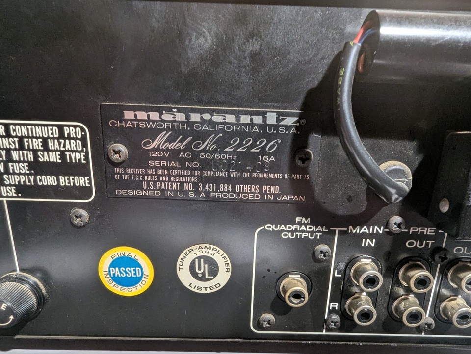 Marantz Model 2226 Stereophonic Receiver Vintage Tested, Cleaned ...